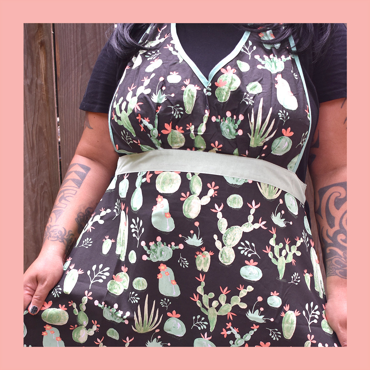 Cacti Amelia Apron – Evangeline's