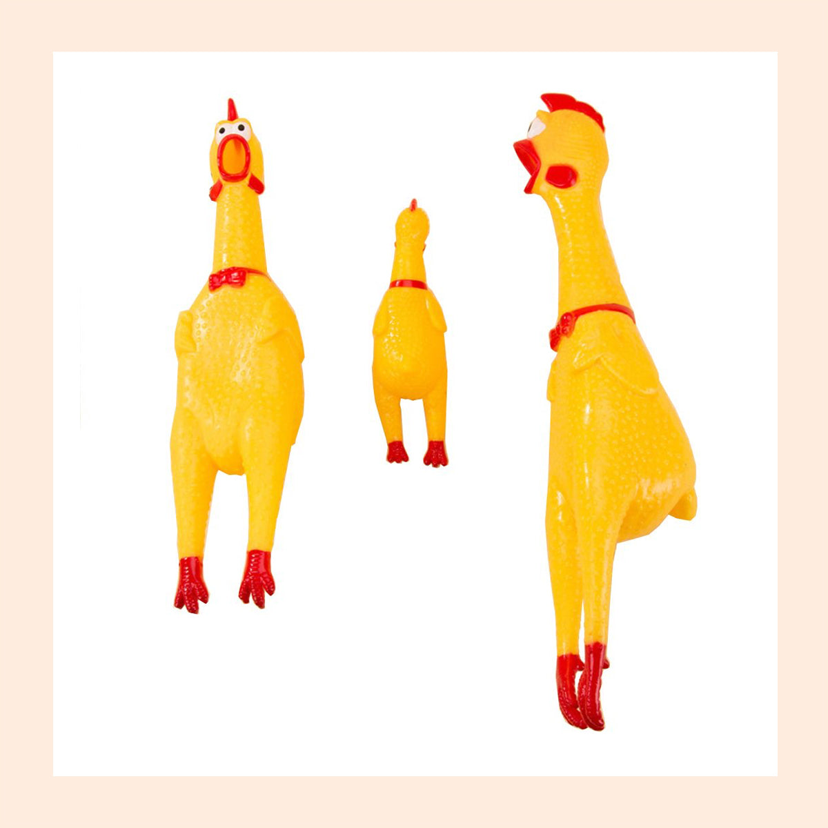 Squawking Rubber Chicken – Evangeline's